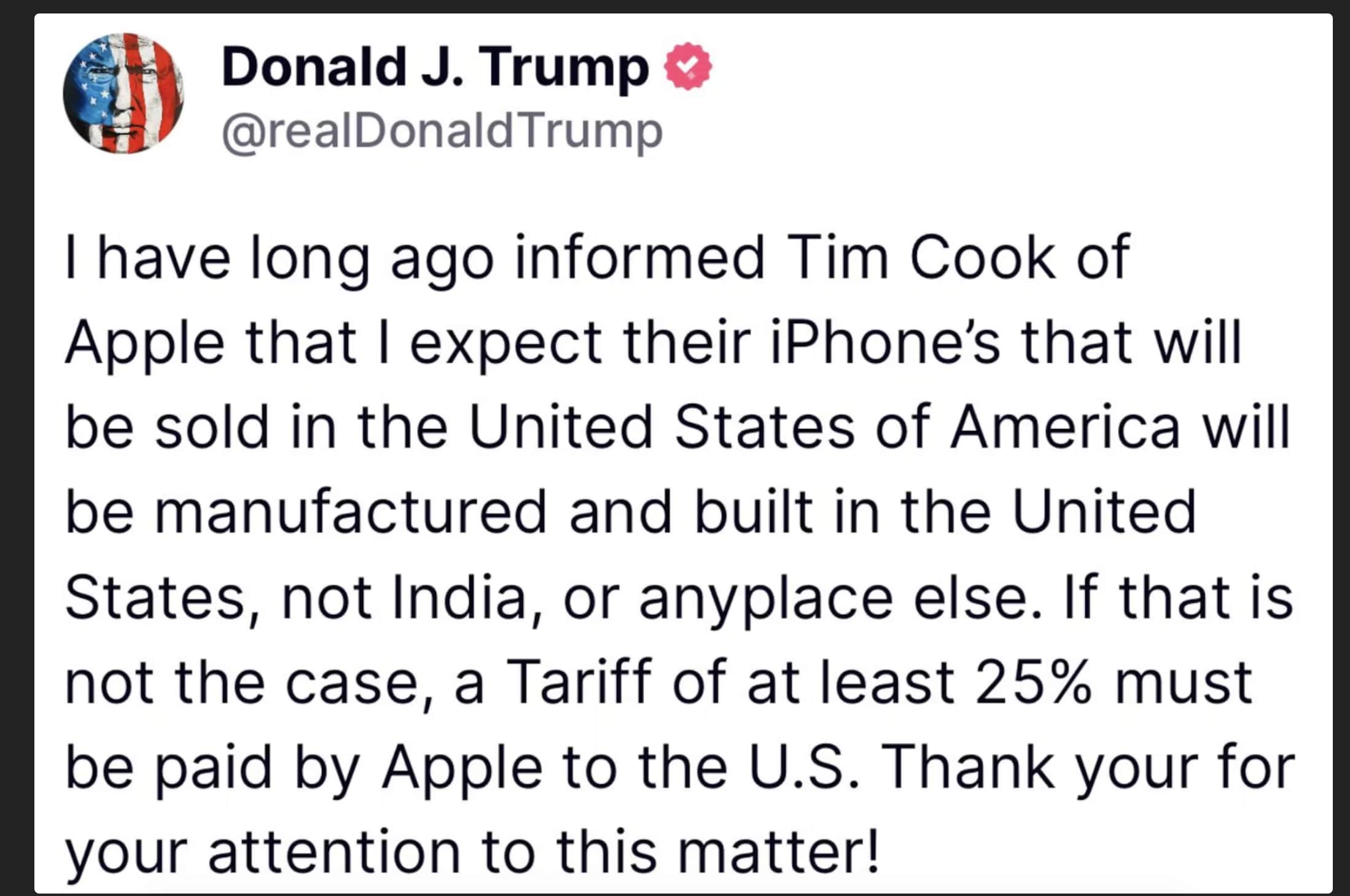 Trump amenaza a Apple y Mattel con aranceles - El Comercio de Colorado